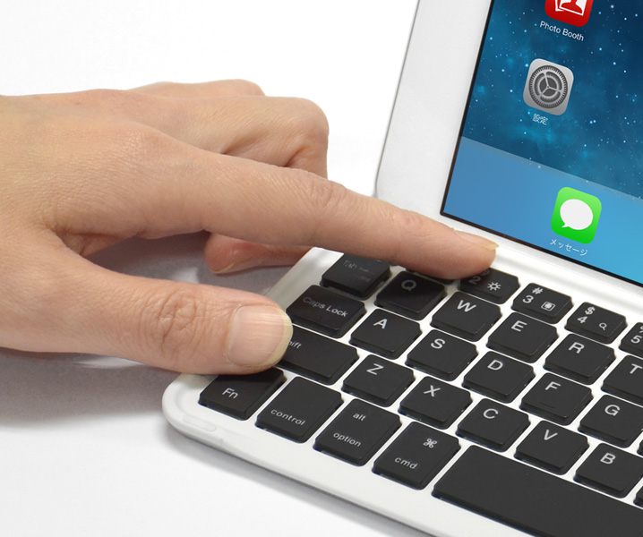 JTT Online Shop『iPad mini/mini Retina用 光るワイヤレスキーボード Bookey Light』