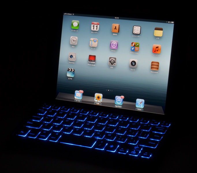 JTT Online Shop『iPad mini/mini Retina用 光るワイヤレスキーボード Bookey Light』